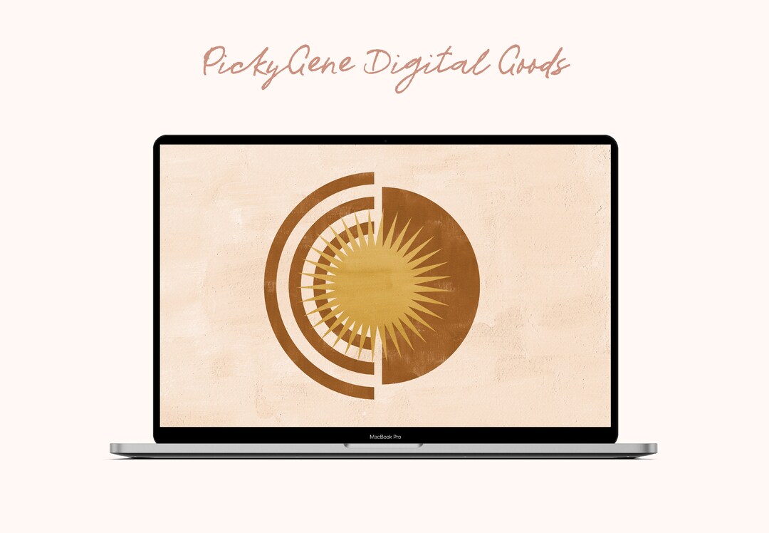 Boho Desktop Wallpaper Laptop Background, Abstract Wallpaper ...