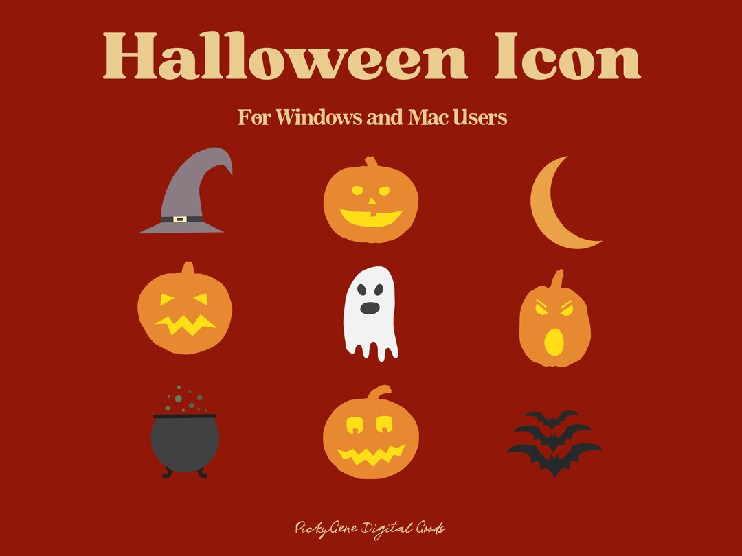 Halloween DESKTOP ICON _ Folder Icons, Mac Icon, Windows Icon, Desktop ...