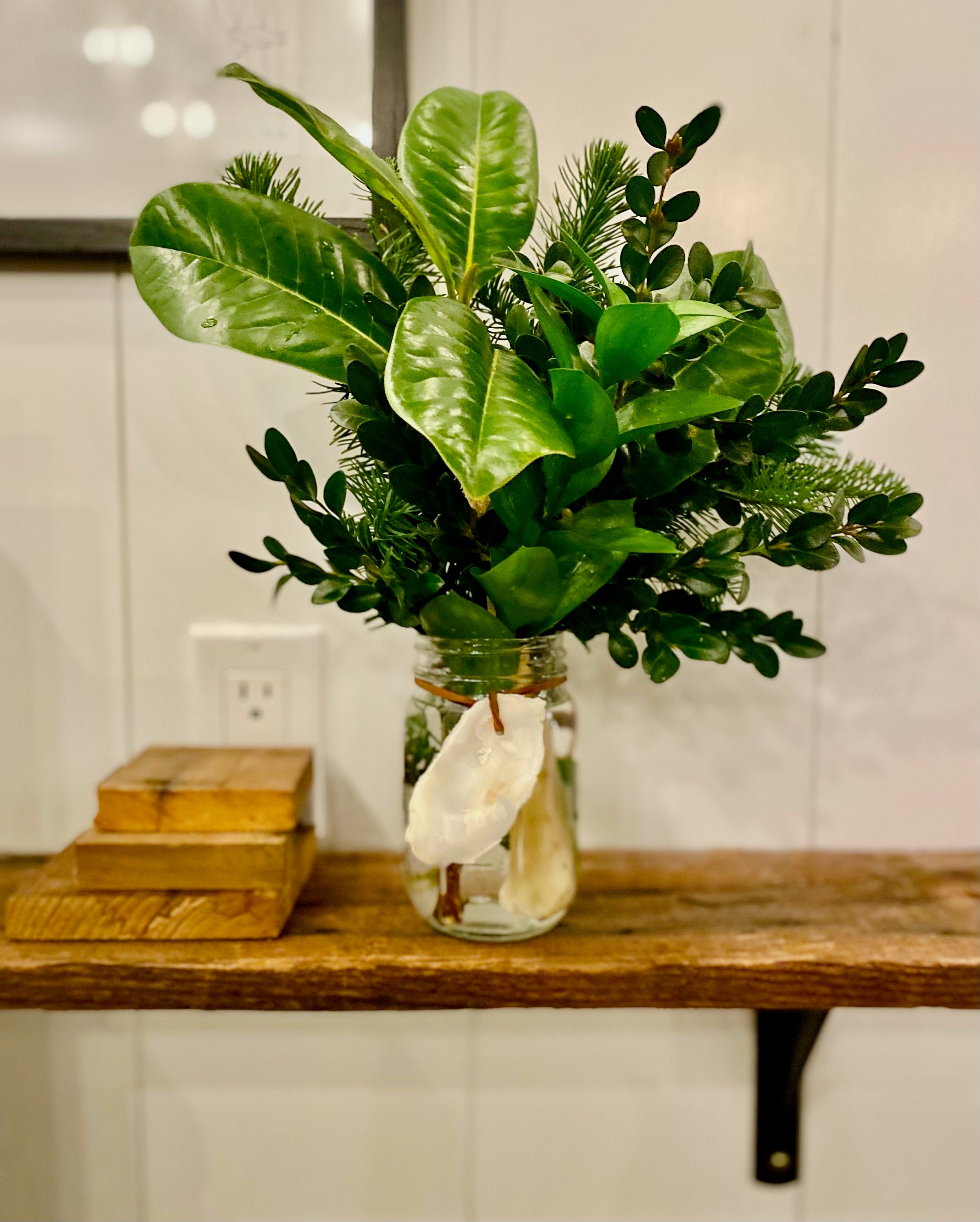 Oyster Shell Minimalist Vase, Drink Glass or Organization Mason Jar - Etsy