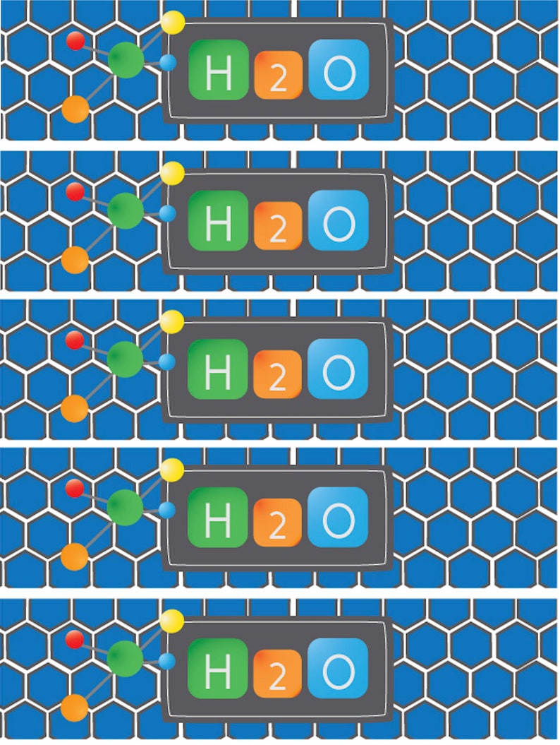 H2O Water Bottle Labels for Science Themed Birthday Party- INSANT ...