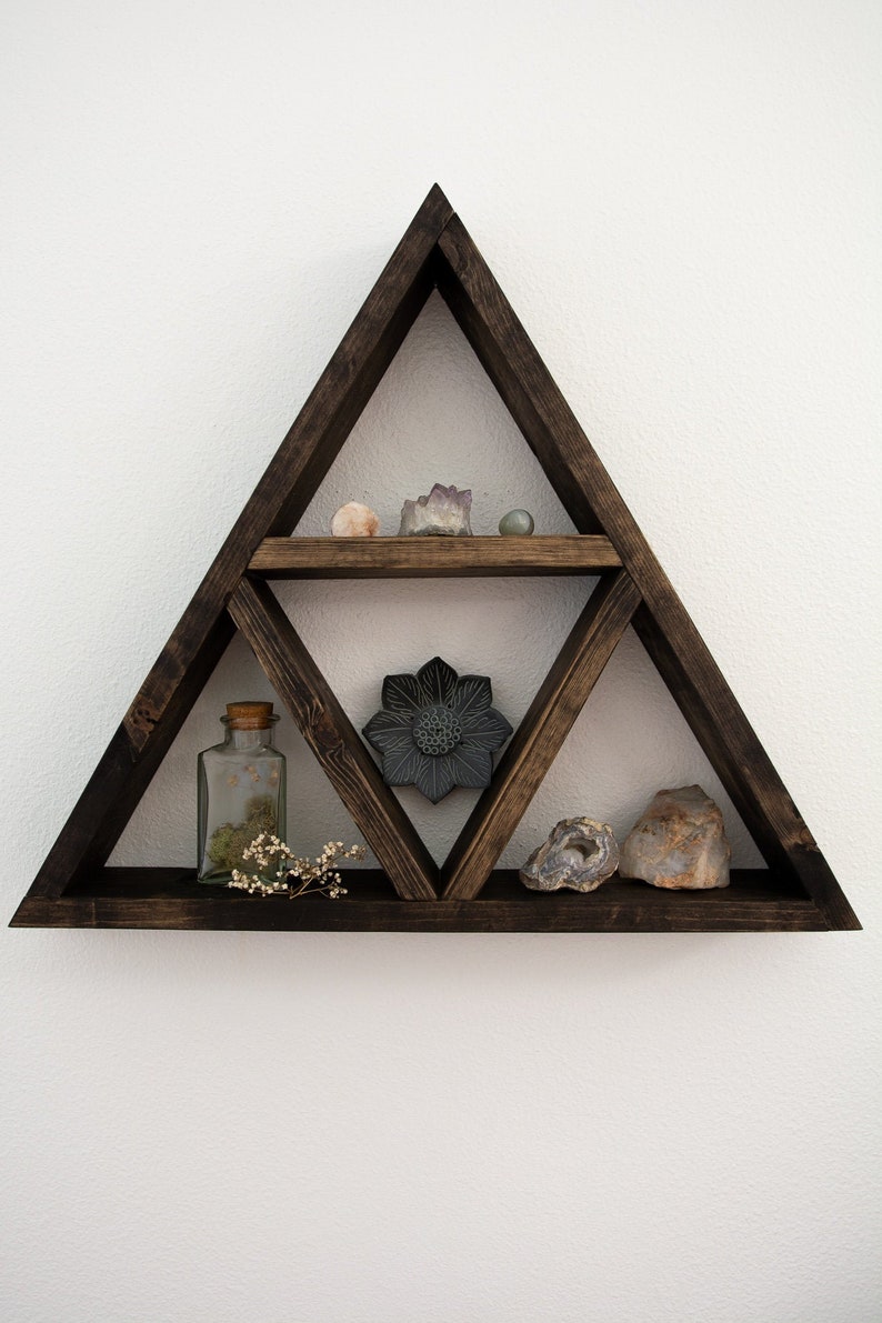 FREE SHIPPING Triangle Floating Shelf / Triforce / Bath Shelf | Etsy