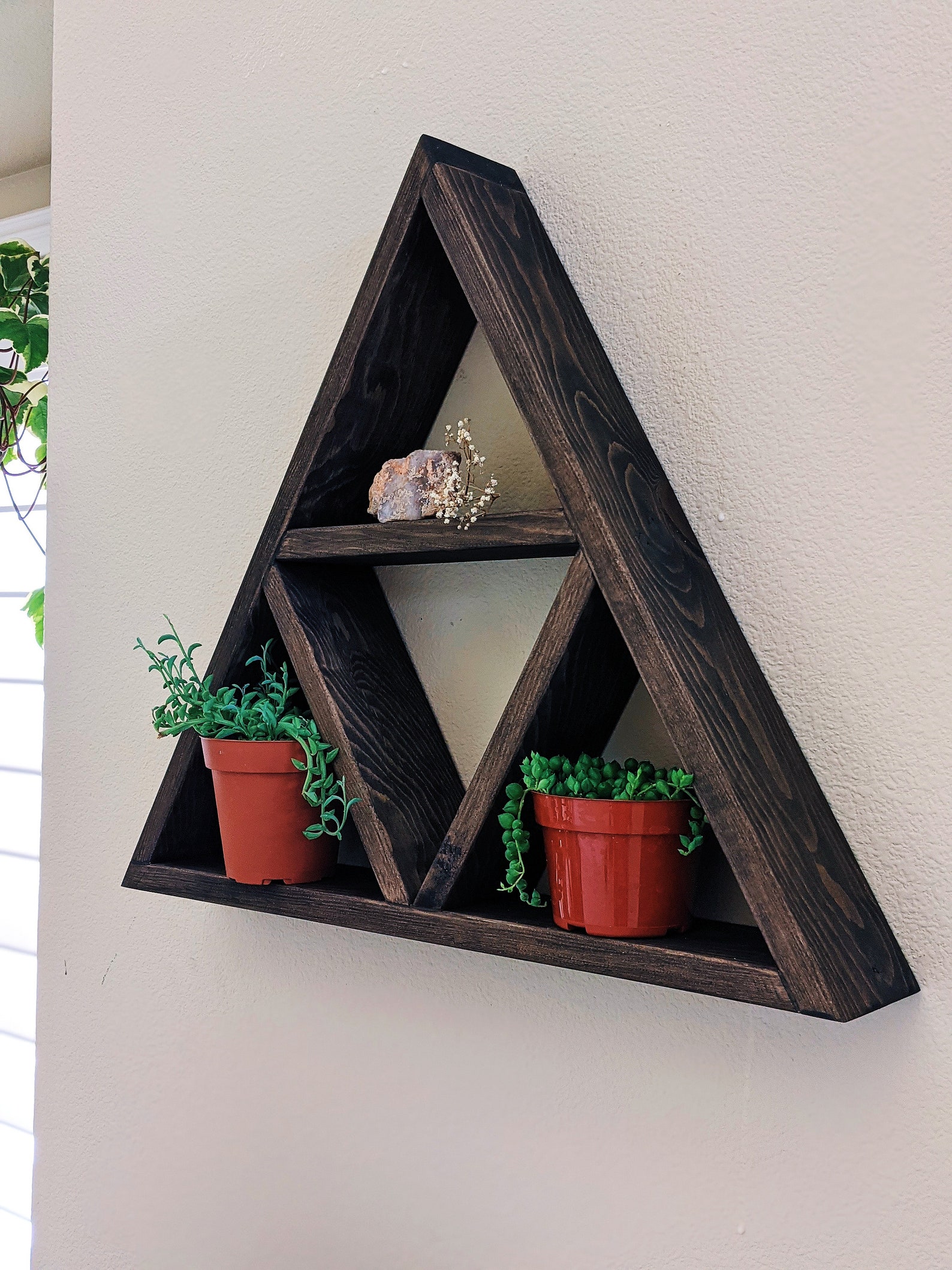 FREE SHIPPING Triangle Floating Shelf / Triforce / Bath Shelf | Etsy