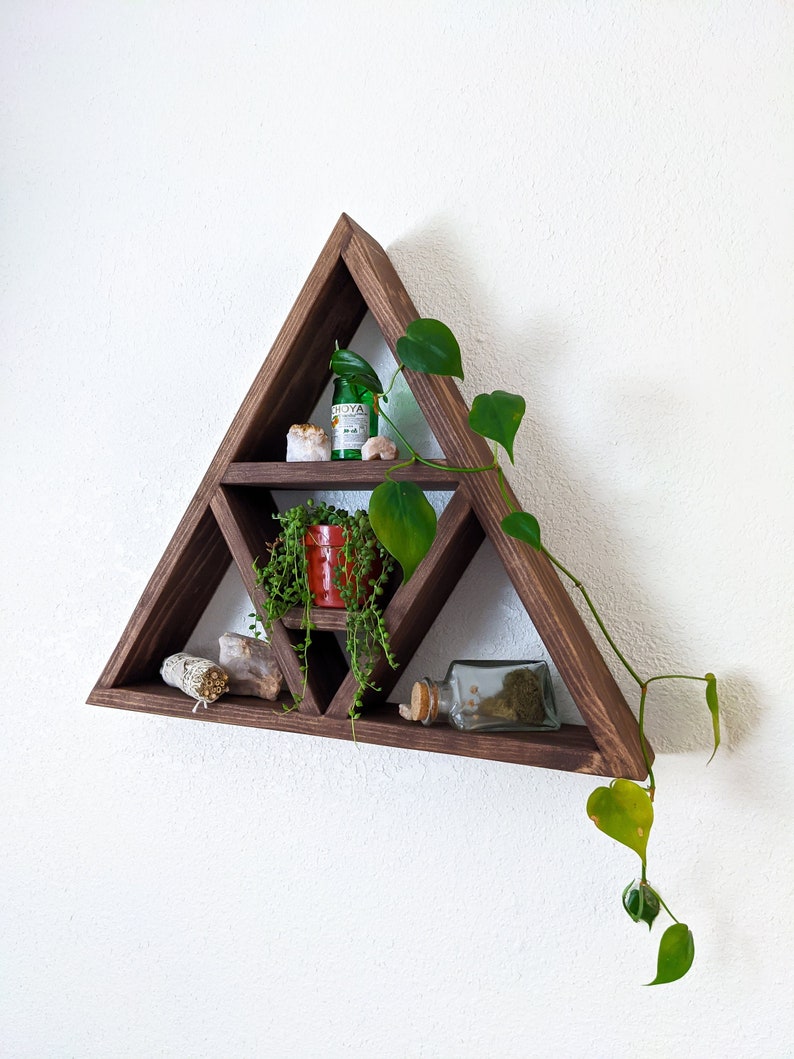 FREE SHIPPING Triangle Floating Shelf / Triforce / Bath Shelf - Etsy