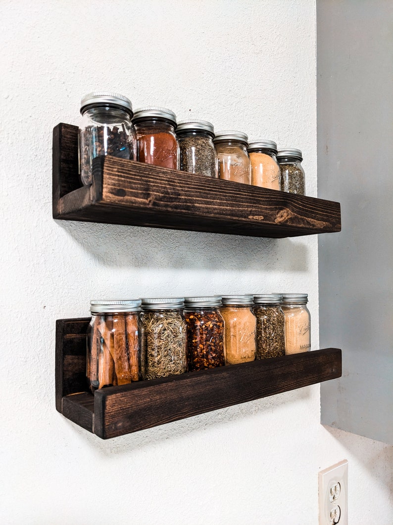 FREE SHIPPING Herb Spice Shelf / Essential Oil Shelf / Spice Rack ...