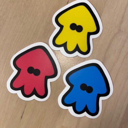 Splatoon Squid Sticker Set Vinyl Sticker for Your Notebook - Etsy