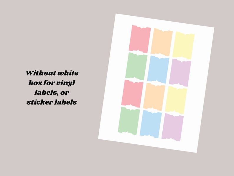 Printable Tabs 5 Side Tabs/ Tab Template US Letter/ Svg Cut File ...