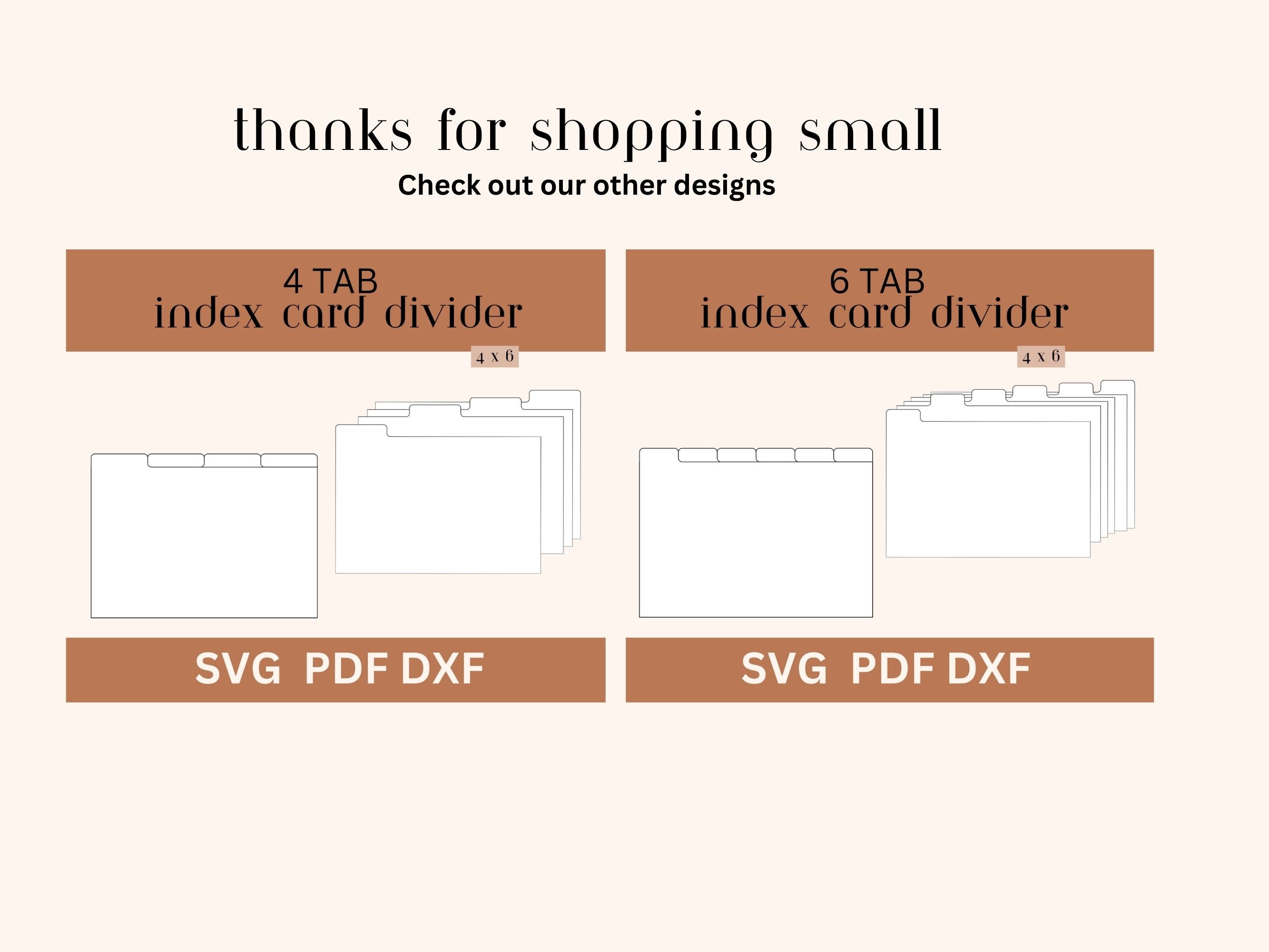 Index Card Dividers Template at Bobby Holman blog