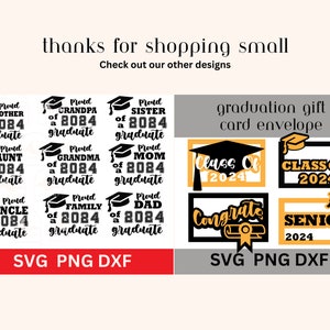 Class of 2024 SVG Bundle Graduation Cap, Senior Year, Cricut Cut File ...