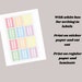 Printable Tabs 5 Side Tabs/ Tab Template US Letter/ Svg Cut File ...