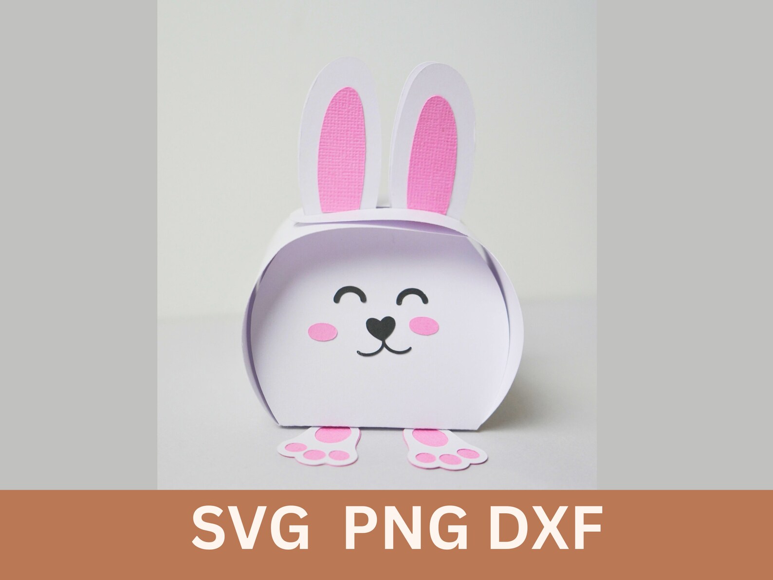 Easter Bunny Treat Box Template SVG, Candy Holder, Easter Gift Basket ...