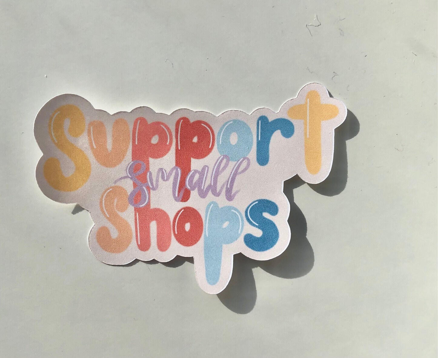 Support Small Shops Matte Sticker - Etsy
