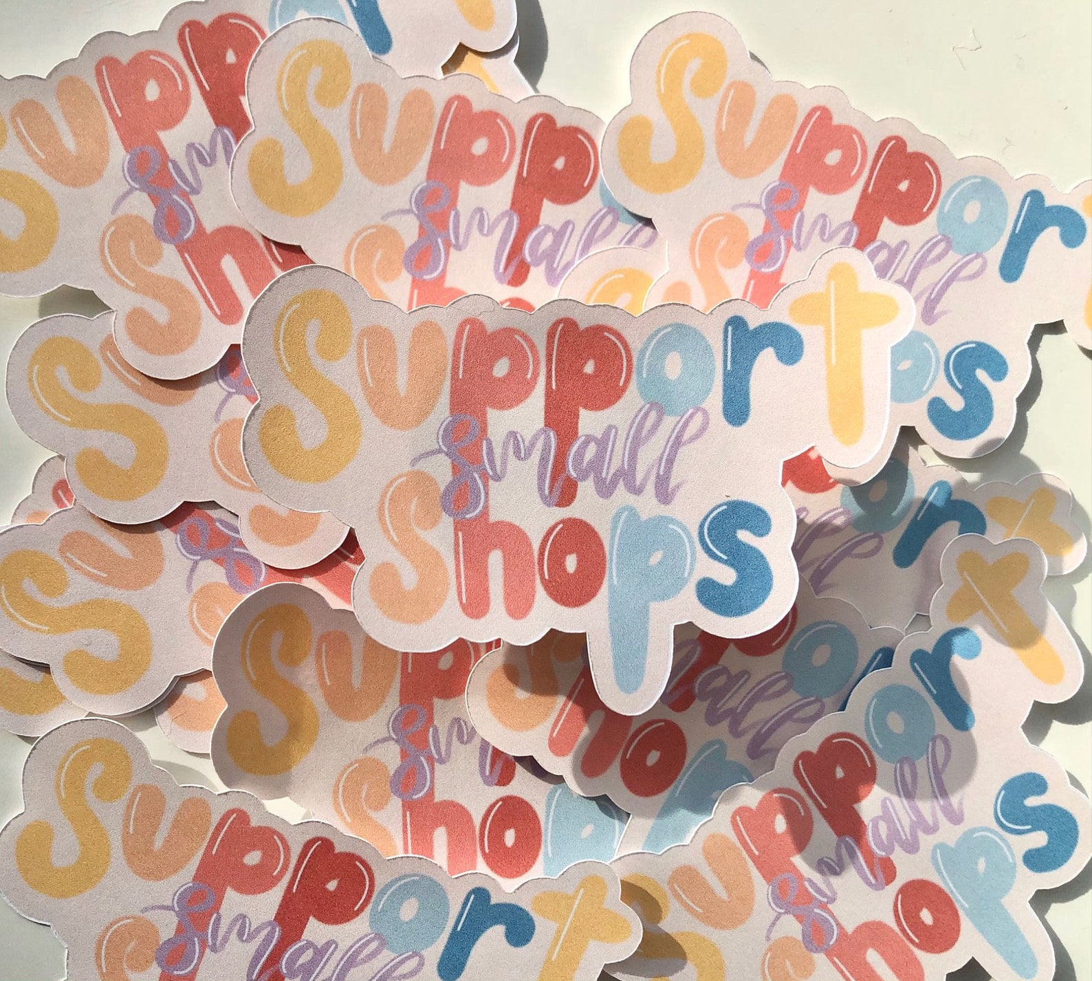 Support Small Shops Matte Sticker - Etsy