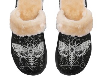 Goth Plush Slippers - Etsy