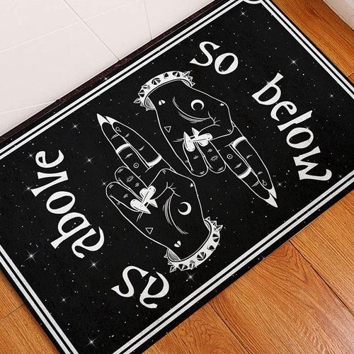 Celestial Starry Night Mat Gothic Doormat Goth Witchy Door - Etsy