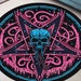 Pentagram Cthulhu Skull Round Rug, Lovecraftian Magic Circle Carpet ...