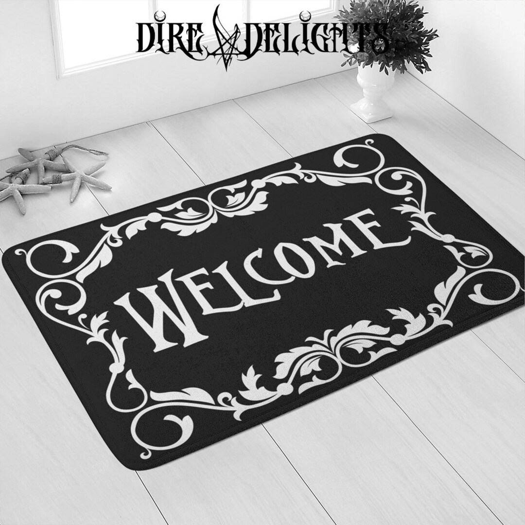 Funeral Welcome Door Mat, Gothic Doormat, Goth Witchy Door Mat,witch ...
