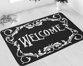 Leave Your Soul Outside Door Mat, Gothic Doormat, Goth Witchy Door Mat ...