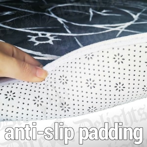 Pentagram Cthulhu Skull Round Rug, Lovecraftian Magic Circle Carpet ...