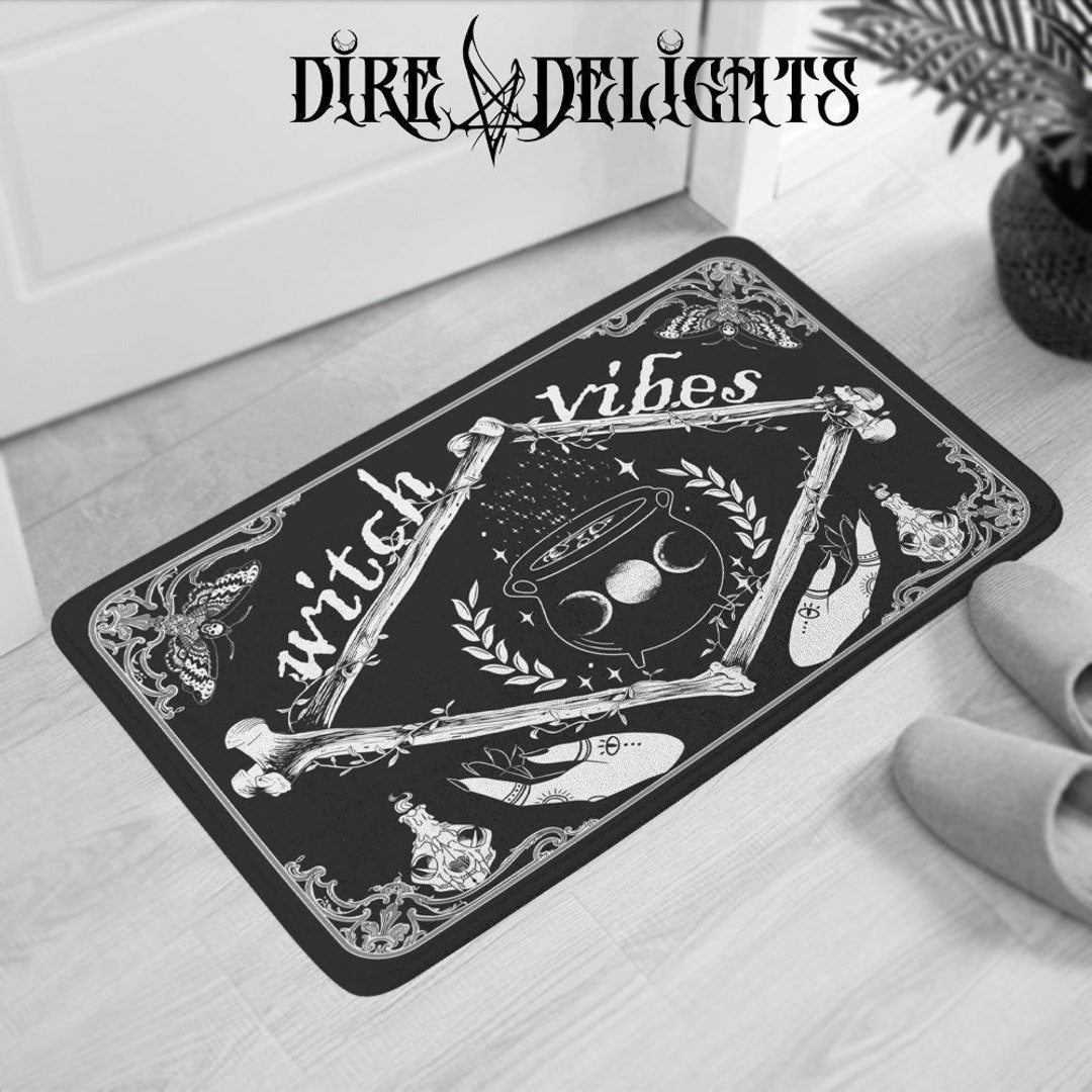 Witch Vibes Door Mat, Gothic Doormat, Goth Witchy Door Mat,witch Home ...