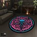 Pentagram Cthulhu Skull Round Rug, Lovecraftian Magic Circle Carpet ...