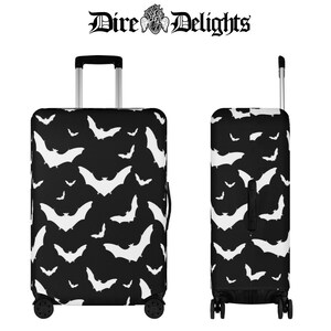 Bats Luggage Cover, Gothic Witchy Vampire Travel Suitcase Elastic Cover ...