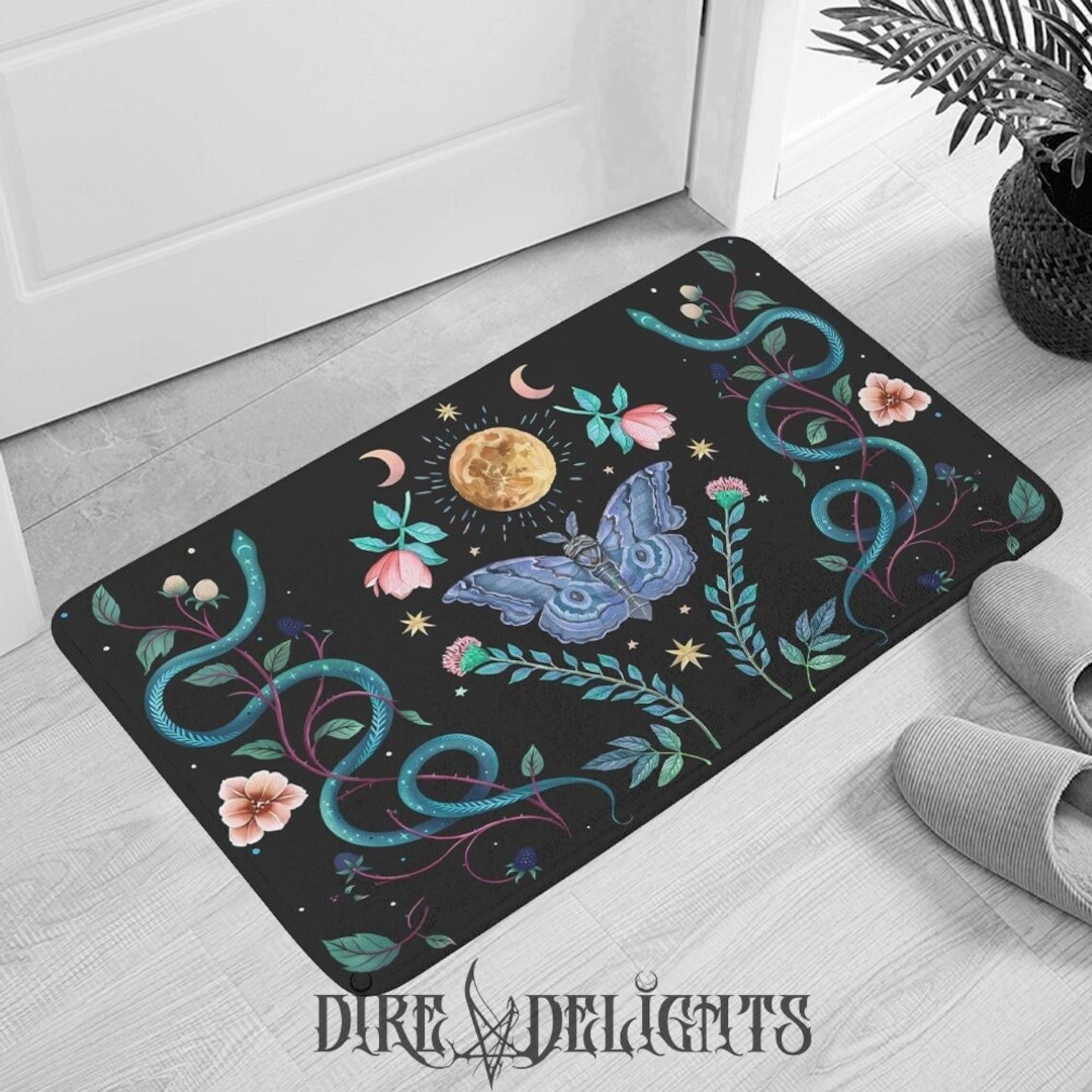 Wicca Door Mat, Gothic Doormat, Goth Witchy Door Mat,witch Home Decor ...