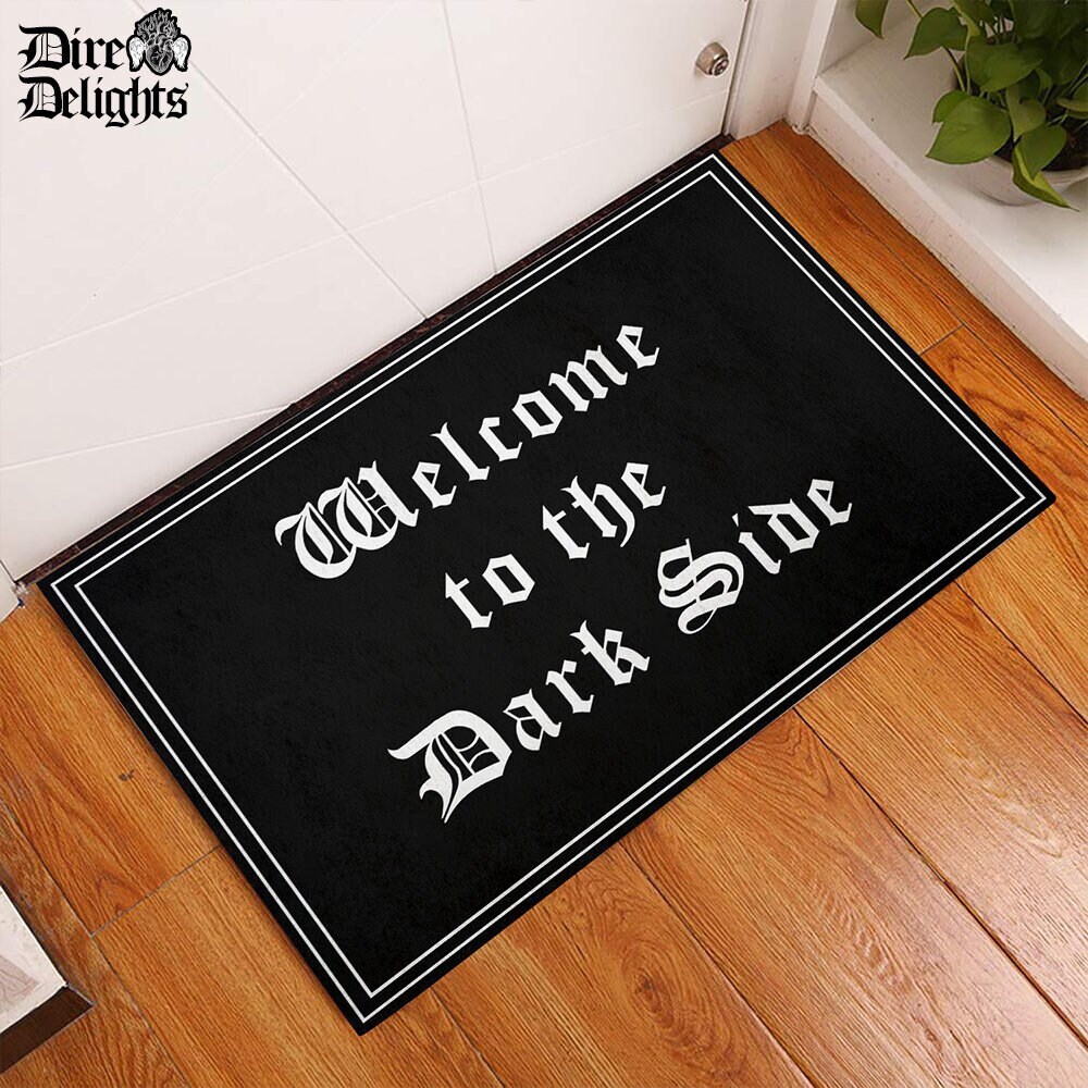 Welcome To The Dark Side Door Mat, Gothic Doormat Designed & Sold By ...