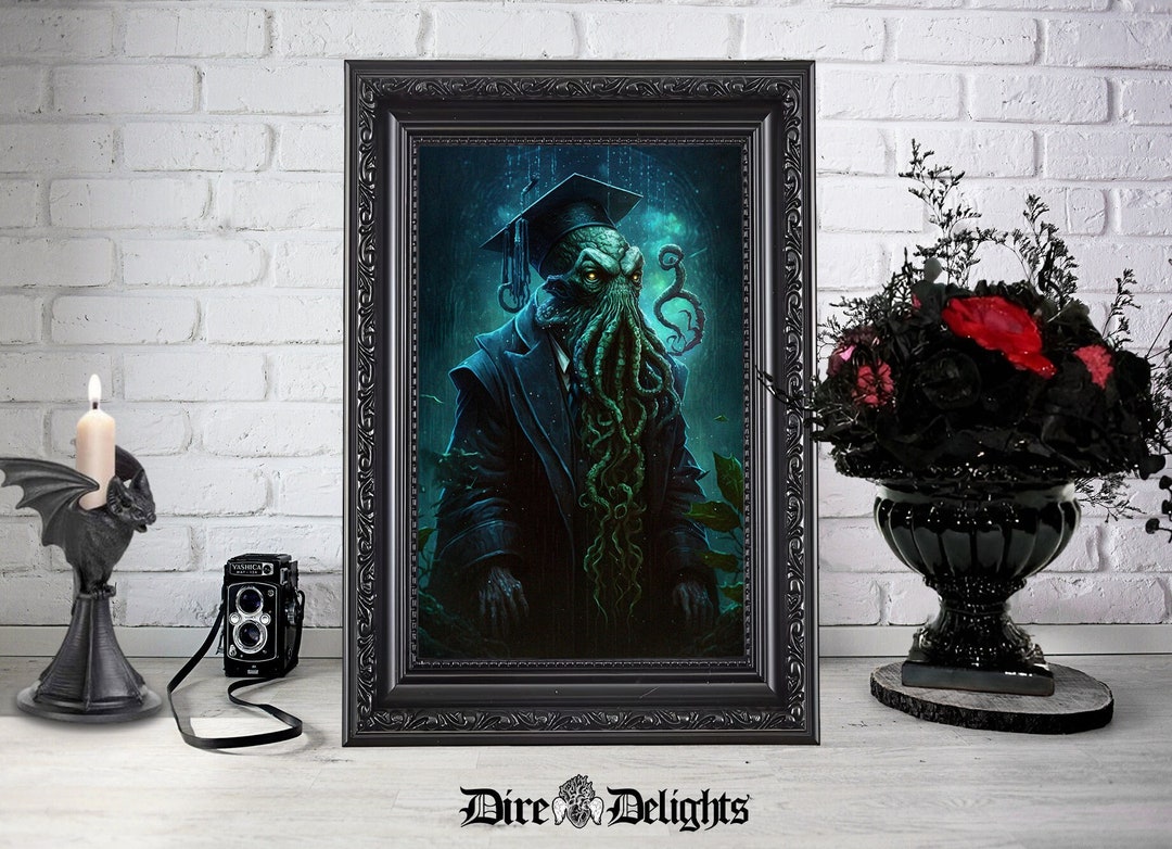 Lovecraftian Horror Graduate Digital Print, Instant Download, Digital ...
