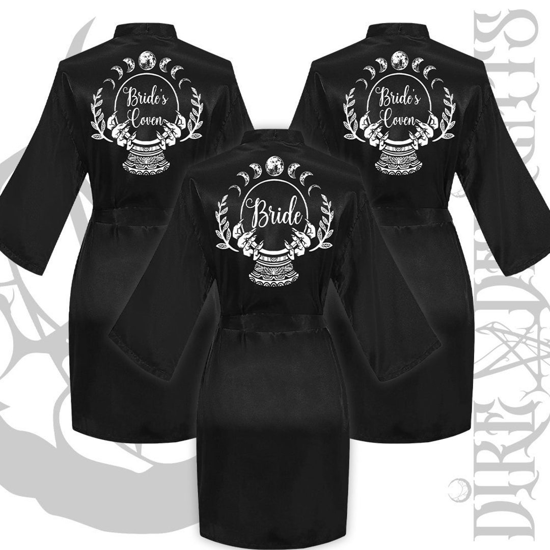 Gothic Bachelorette Robes, Fortune Teller Bride,bride's Coven,wiccan ...
