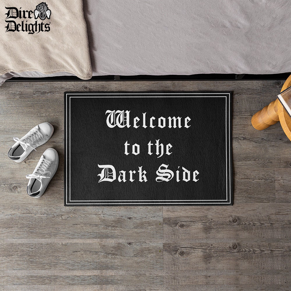 Welcome To The Dark Side Door Mat, Gothic Doormat Designed & Sold By ...