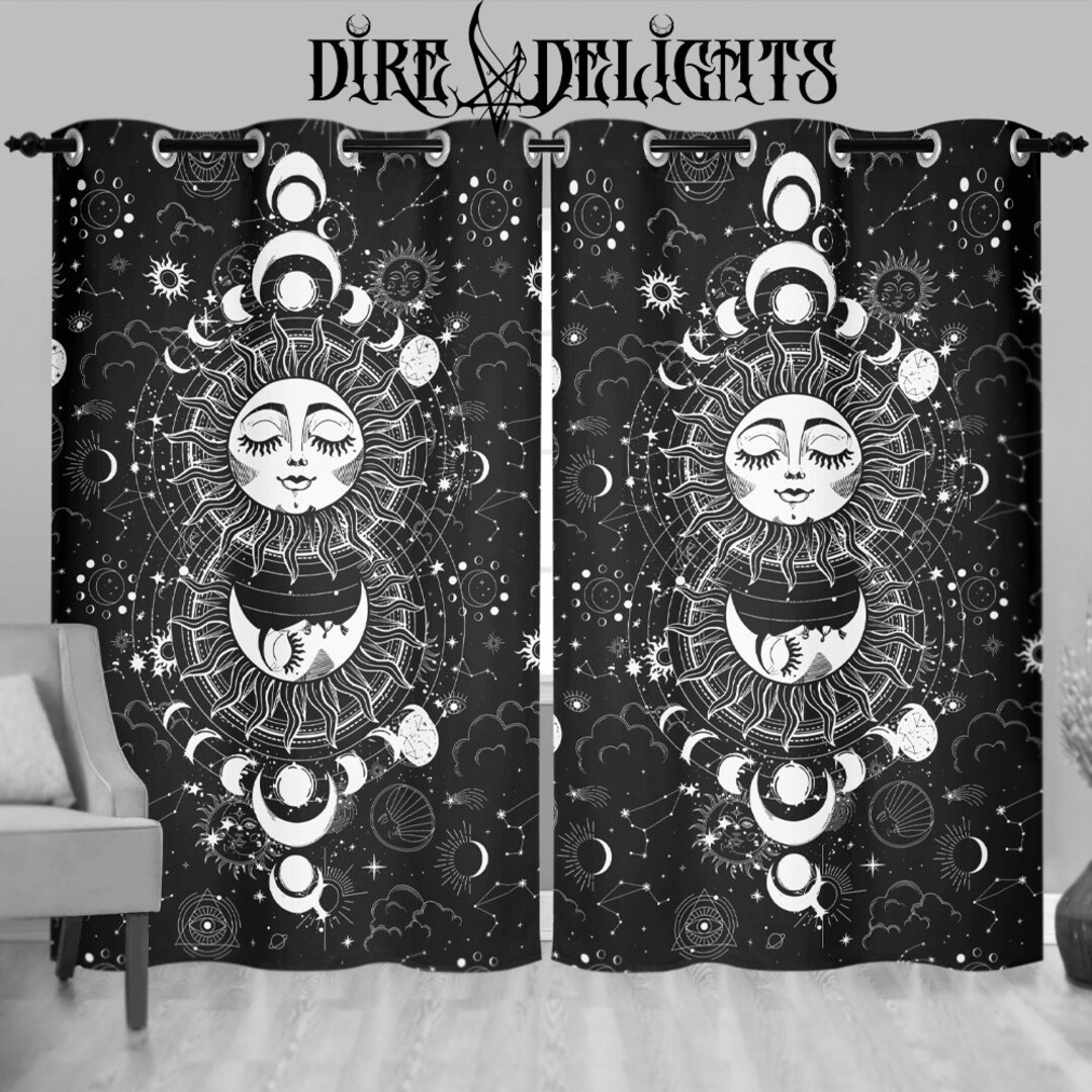 Ancestral Sky Multi Size Curaints,celestial Curtains, Gothic Witch ...