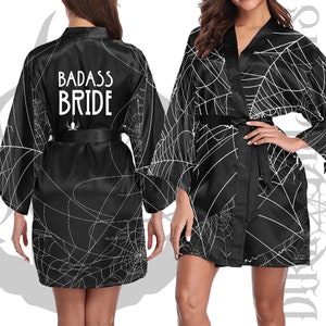 Gothic Bachelorette Robes, Badass Bride, Maid of Horror, Bride's Coven ...