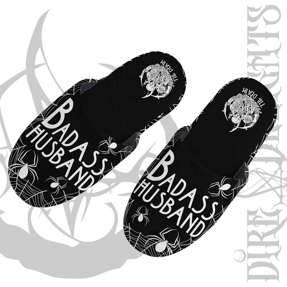 Gothic Couple Slippers, Badass Wife, Badass Husband, Gothic Wedding ...
