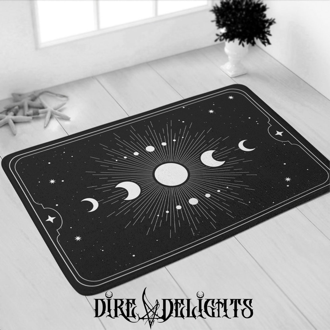 Celestial Starry Night Mat, Gothic Doormat, Goth Witchy Door Mat,witch ...