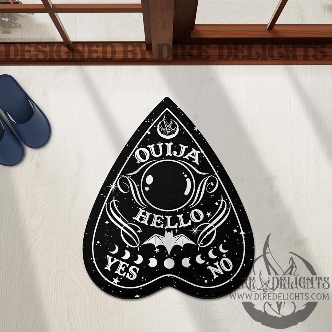 Ouija Planchette Shape Door Mat, Ouija Shape Doormat,witchy Home Mat ...