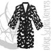 Gothic Bats Robe,vampire Kimono Robe,bath Robe,gothic Chiroptera Witchy ...