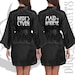 Gothic Bachelorette Robes, Badass Bride, Maid of Horror, Bride's Coven ...