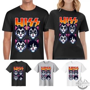 Hiss Metal Band 100% COTTON S-5XL Unisex T-shirt,cat Metal Band Top Tee ...
