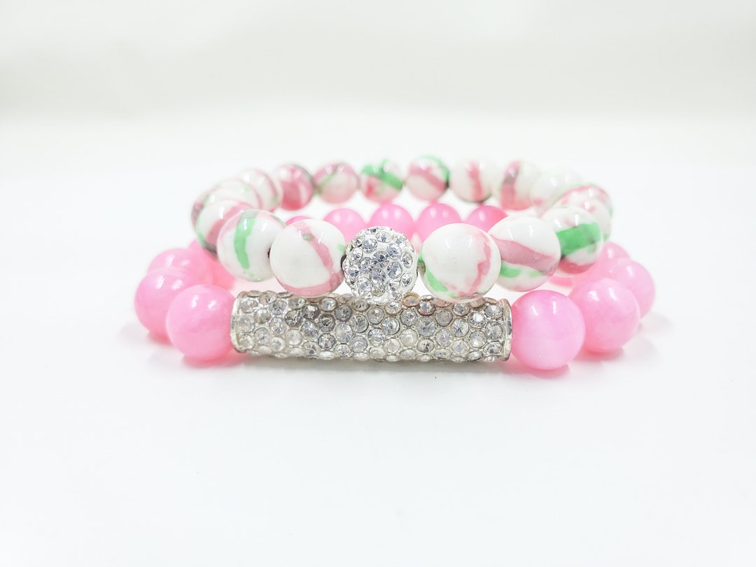 Alpha Kappa Alpha Bracelet, Sorority Gift, Gift Idea for AKA, AKA ...