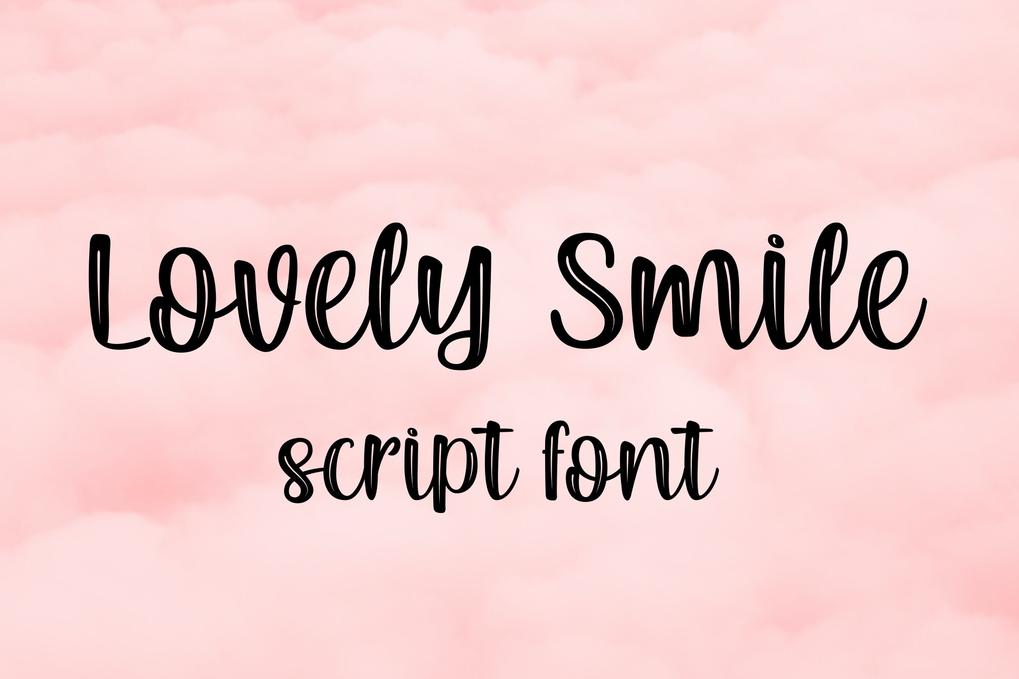 Lovely Smile Cursive SCRIPT FONT SVG | Etsy