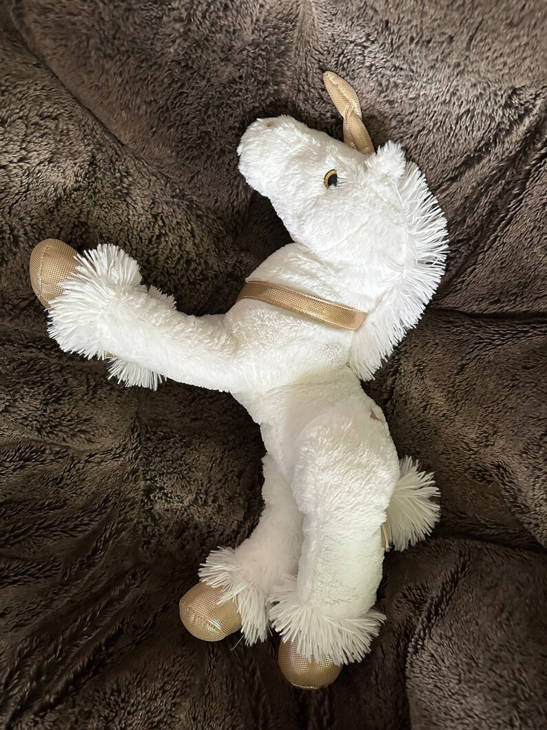 White Unicorn Plush Animal. Unicorn Stuffed Toy. Stuffed Unicorn ...