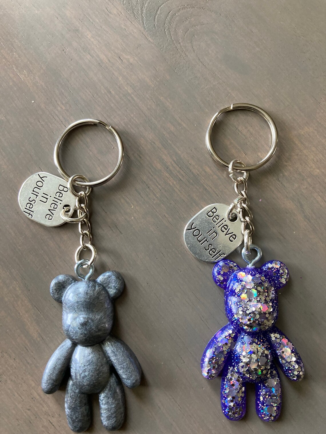 Resin Teddy Bear Key Chains | Etsy