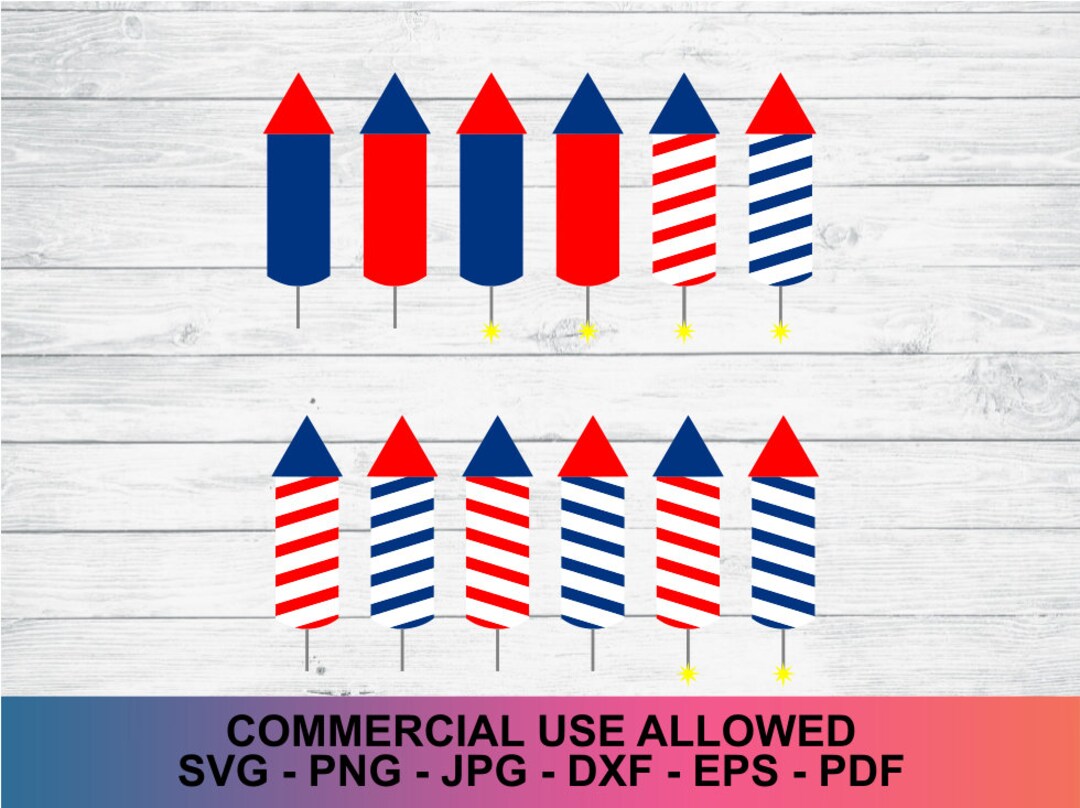Fireworks Svg, Firecracker Svg, 4th of July Svg, Firework Bundle Svg ...