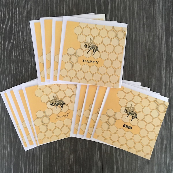 Honey Bee Card - Etsy