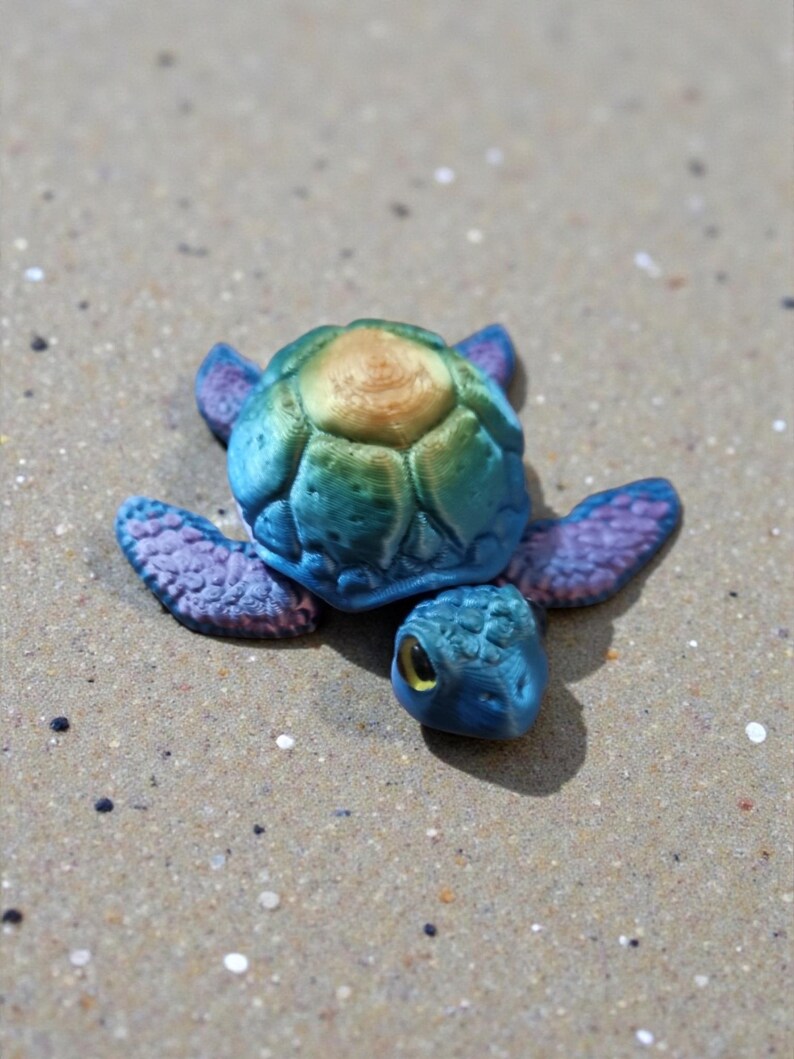 3d Printed Turtle Figurines Different Colours - Etsy
