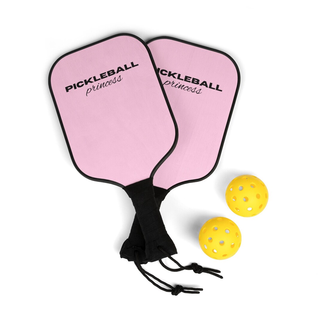 Personalized Pickleball Princess Set, Pickleball Paddles, Cute Pink ...