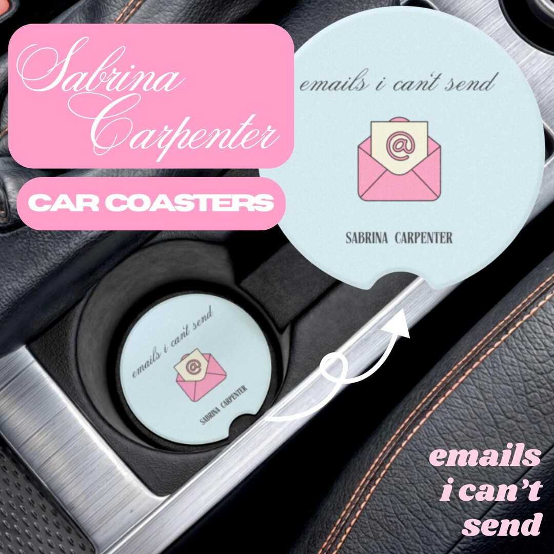 Sabrina Carpenter Car Coasters Baby Blue Soapstone Coasters Short N ...
