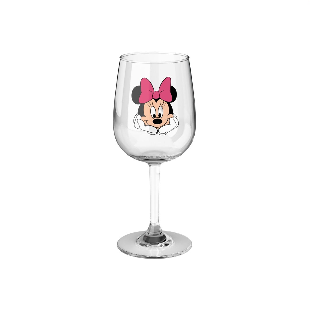 Minnie Mouse 12oz Wine Glass, Disney, Mickey Mouse, Minnie Mouse ...