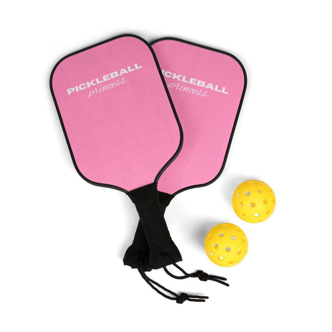 Personalized Pickleball Princess Set, Pickleball Paddles, Cute Pink ...
