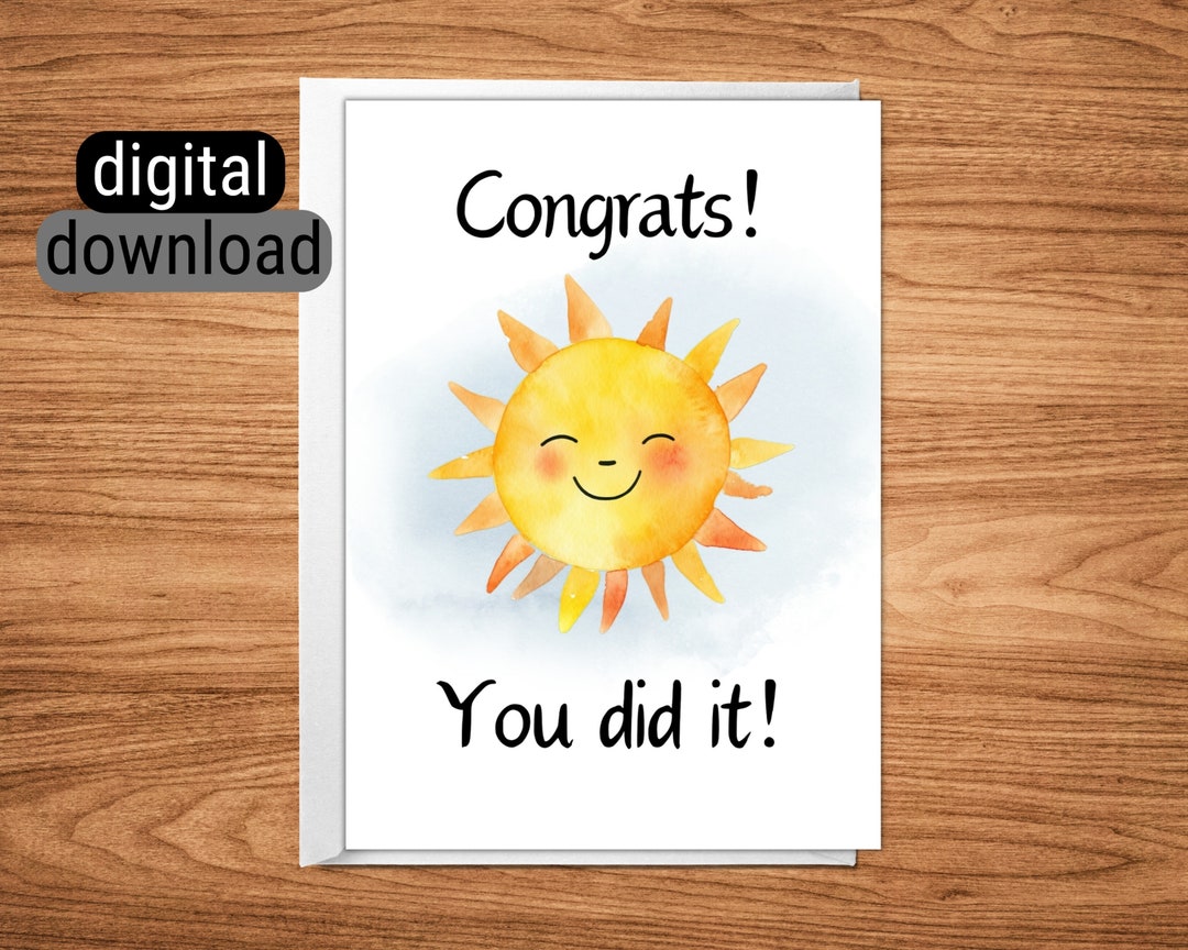 Downloadable Greeting Card Instant Digital Download Printable Blank ...